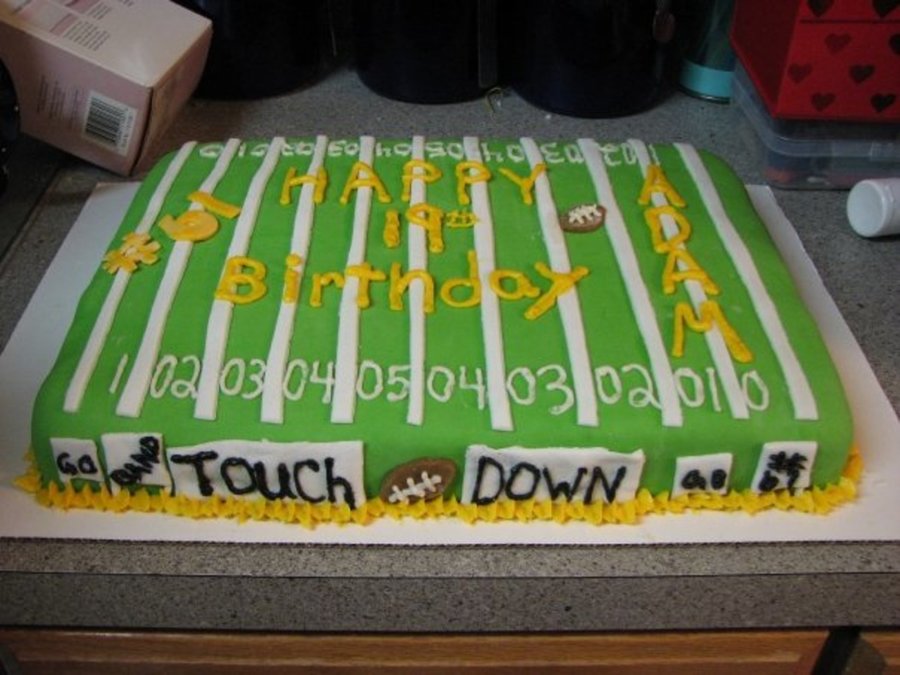 Football Field Cake - CakeCentral.com