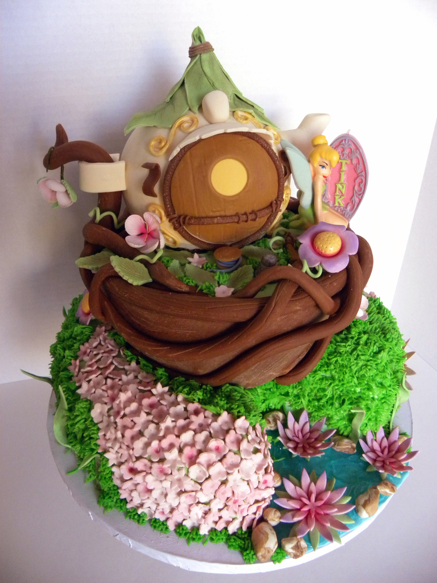 Tinkerbell Cake - CakeCentral.com