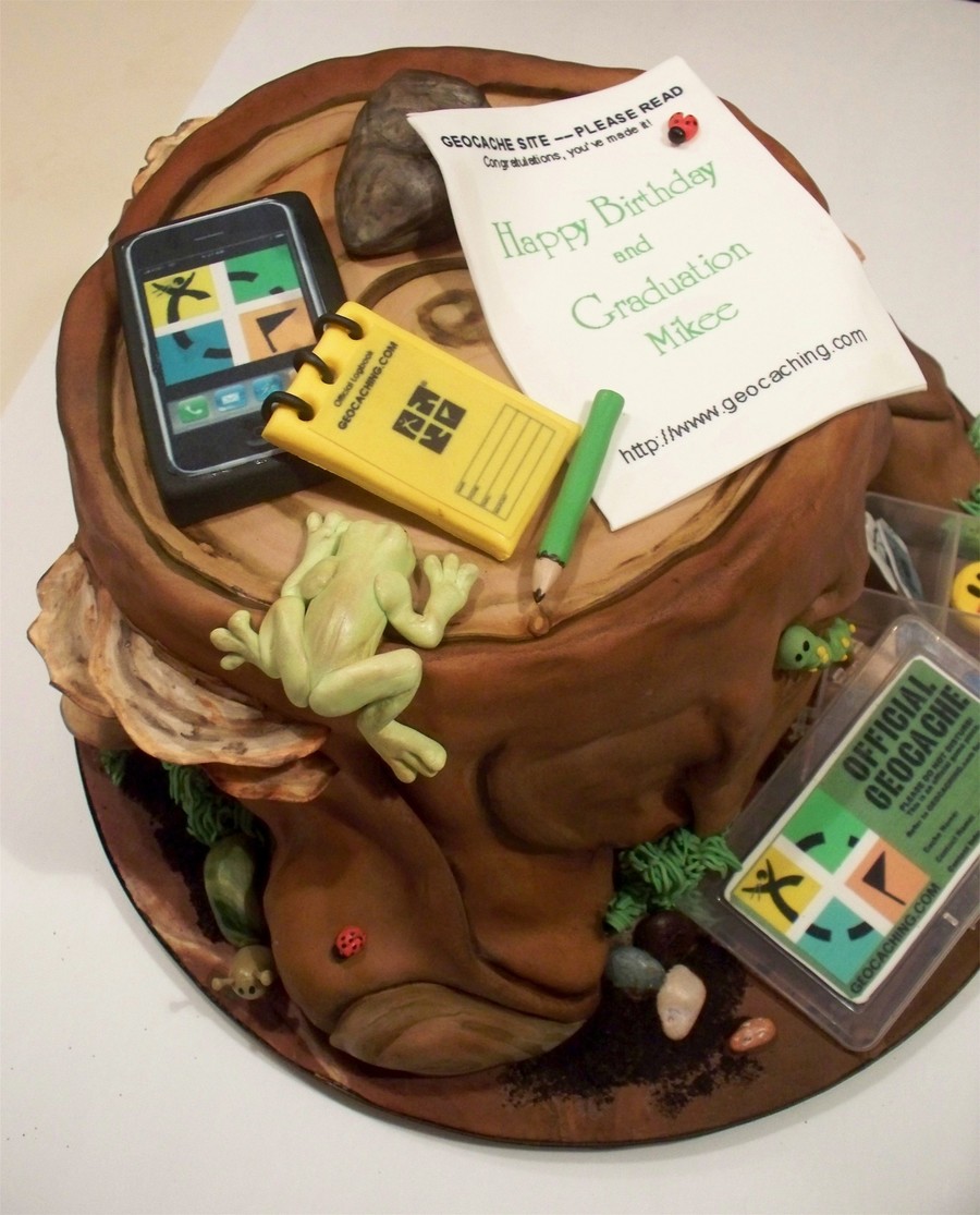 Geocaching Birthday Cake - CakeCentral.com