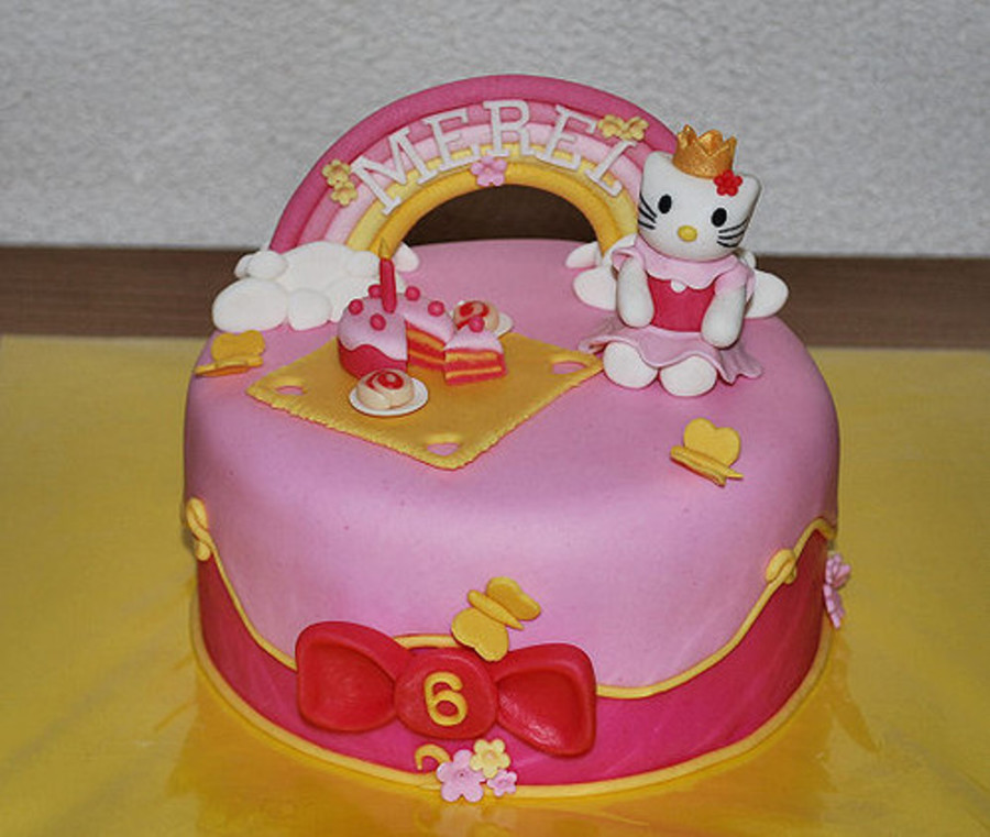 Hello Kitty Theme Cake - CakeCentral.com