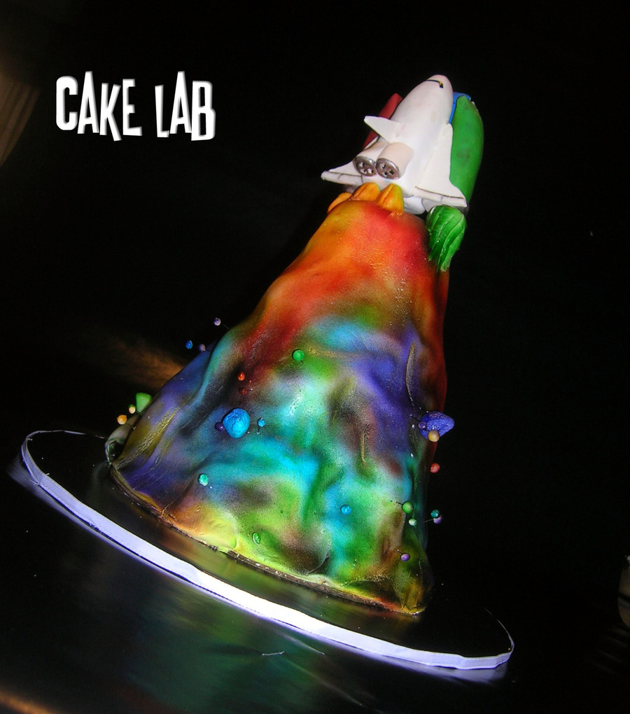 Paint Rocket Cake - CakeCentral.com