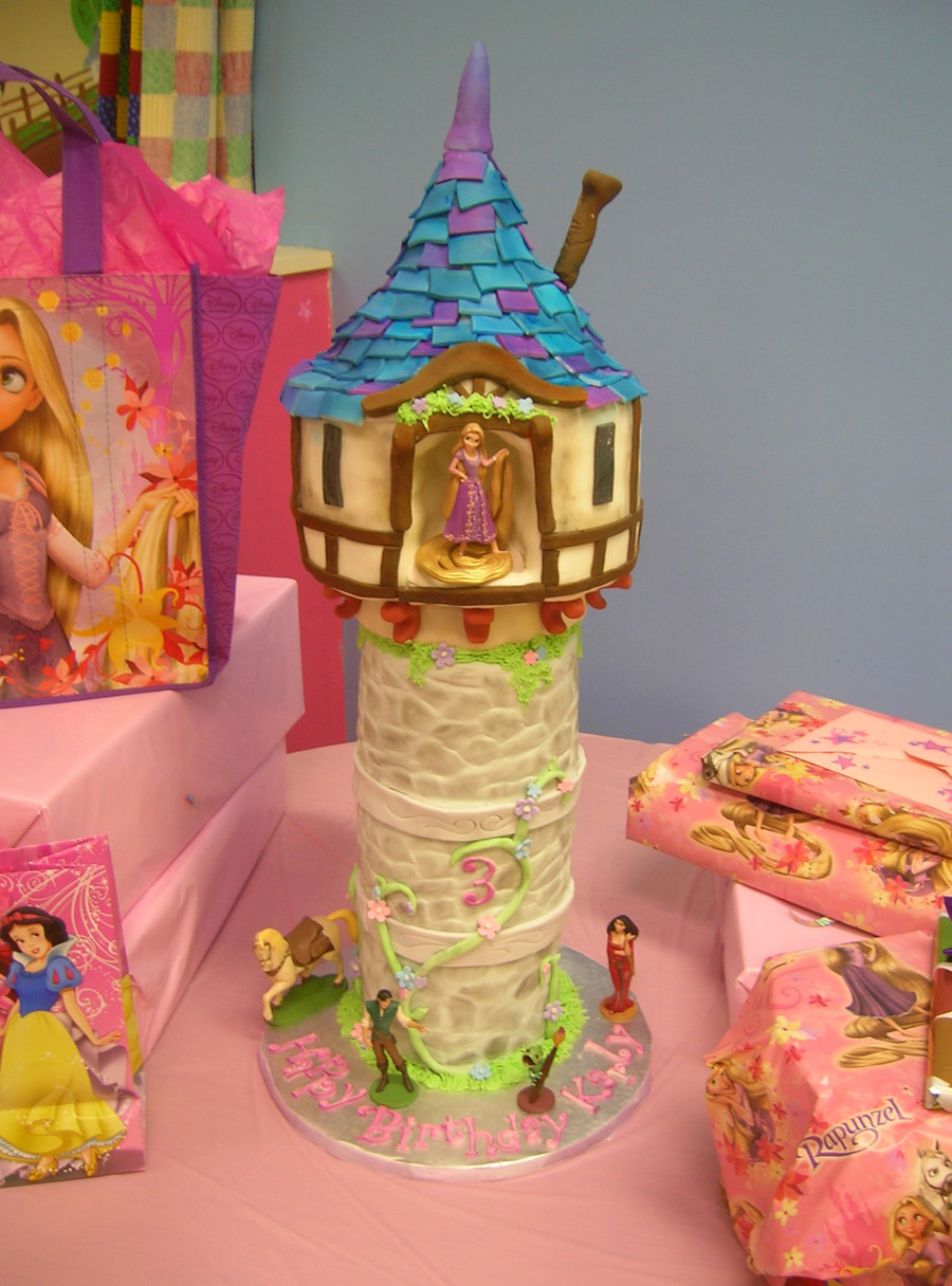Tangled Tower Cake - CakeCentral.com