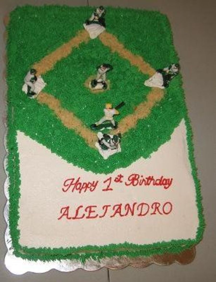 Baseball Field Cake - CakeCentral.com