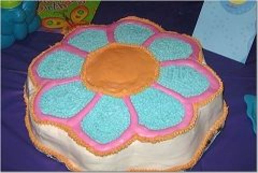 Flower Power Cake - CakeCentral.com