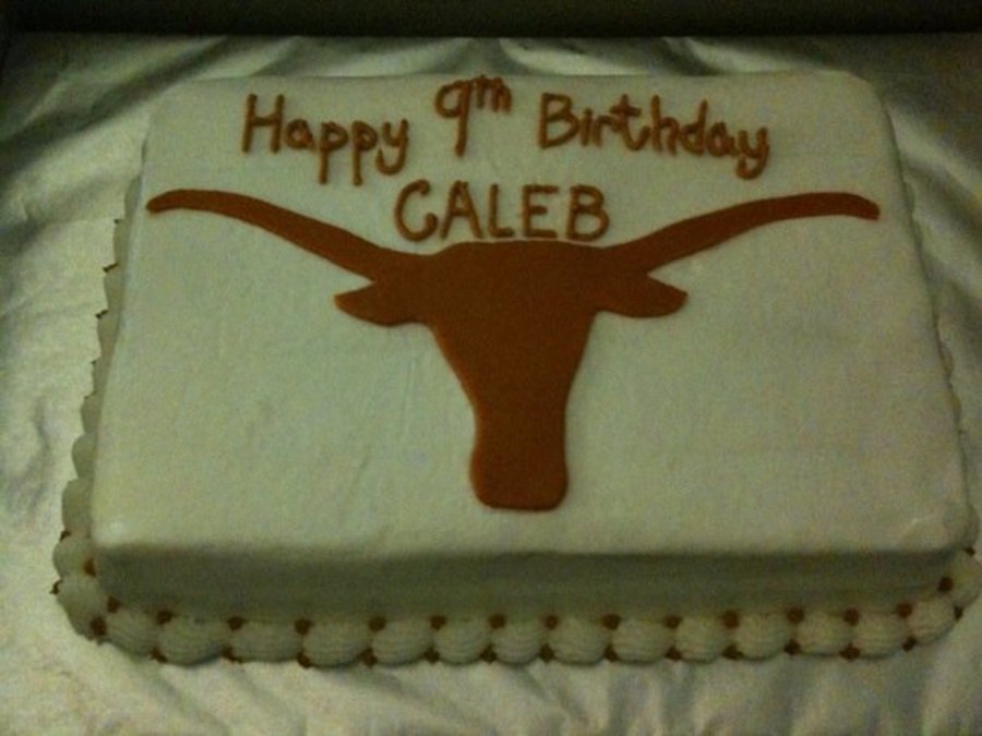 University Of Texas Birthday Cake - CakeCentral.com