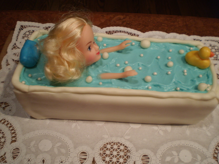 Bathtub Birthday Cake - CakeCentral.com