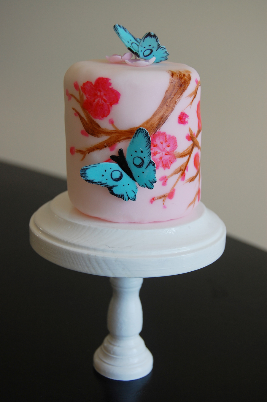 Japanese Cherry Blossom Mini Cake - CakeCentral.com