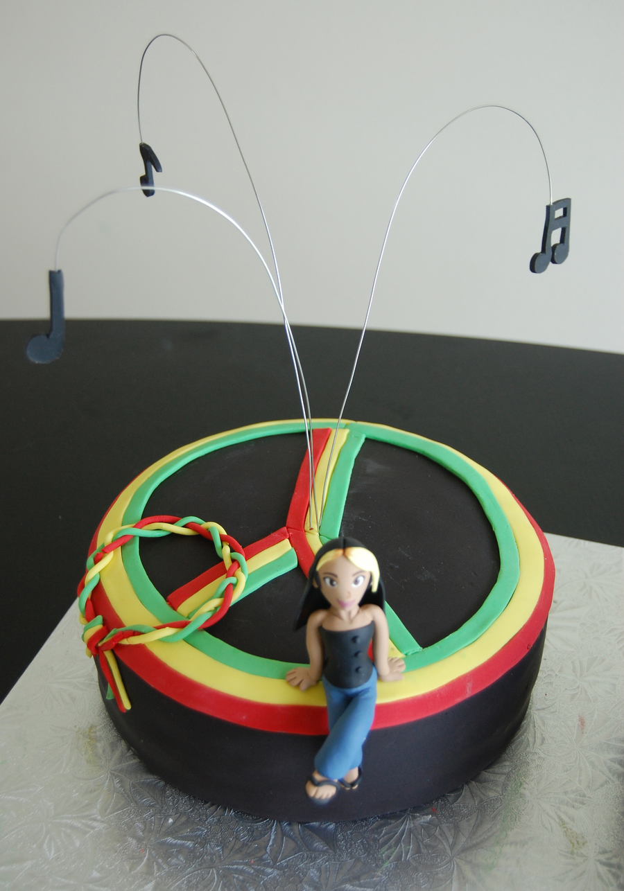 Rasta Birthday Cake - CakeCentral.com