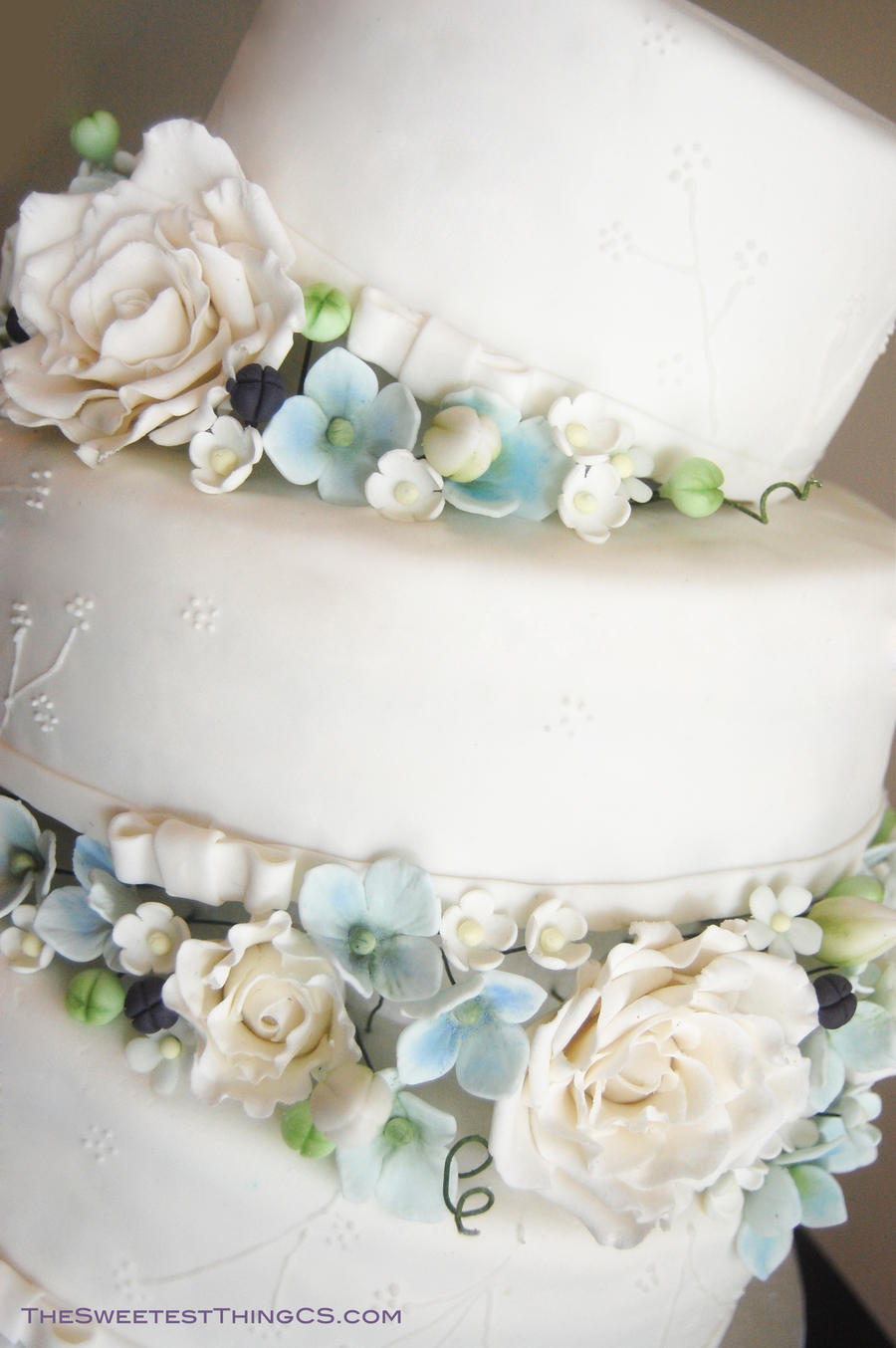 Tilted Wedding Cake - CakeCentral.com