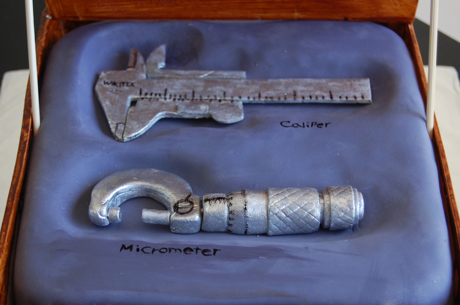 Micrometer And Caliper Birthday Cake - CakeCentral.com