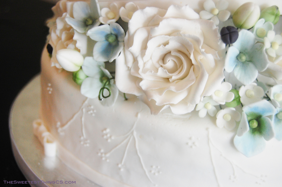 Tilted Wedding Cake - CakeCentral.com