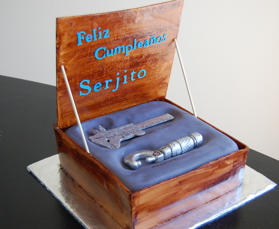 Micrometer And Caliper Birthday Cake - CakeCentral.com