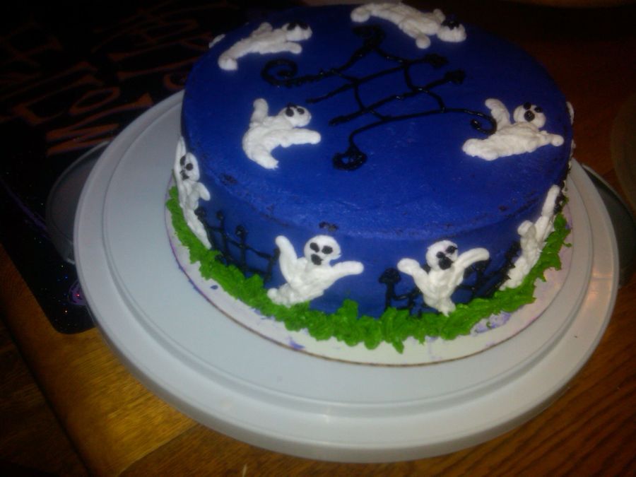Halloween Ghost Cake - CakeCentral.com