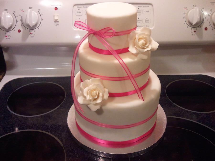 Simple Rose Cake - CakeCentral.com