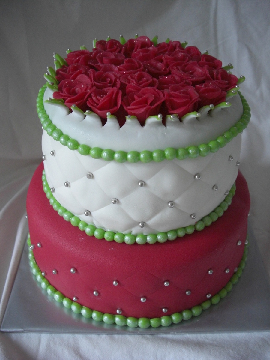 Rose Cake - CakeCentral.com