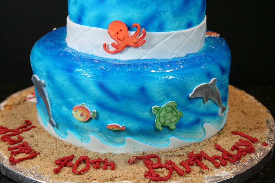 Nautical 40Th Birthday Cake - CakeCentral.com