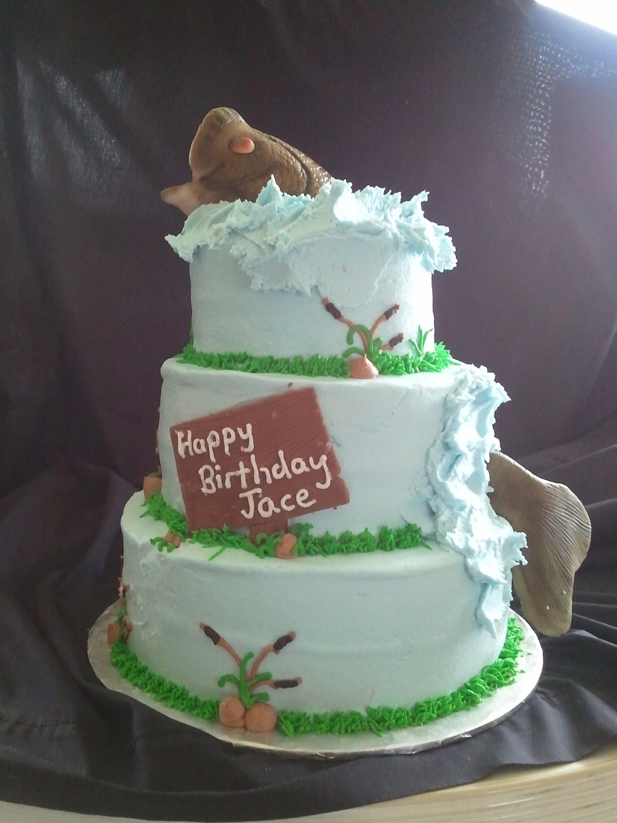 Bass Birthday Cake - CakeCentral.com