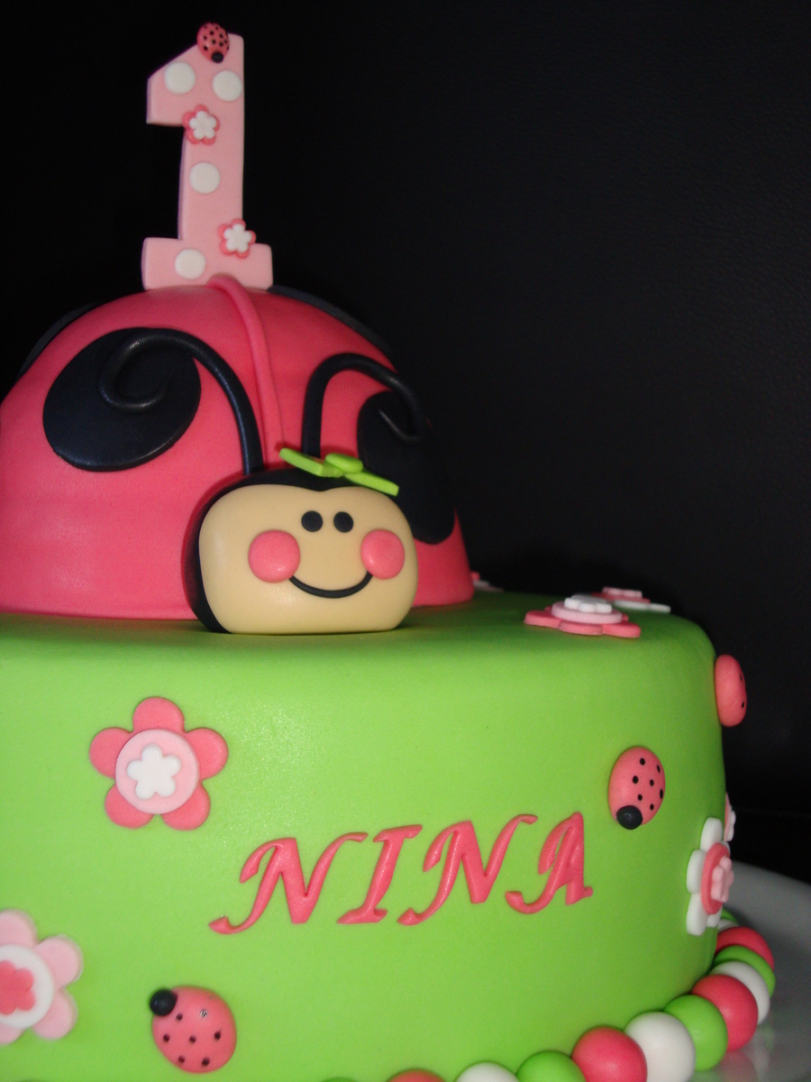 Pink Ladybugs! - CakeCentral.com