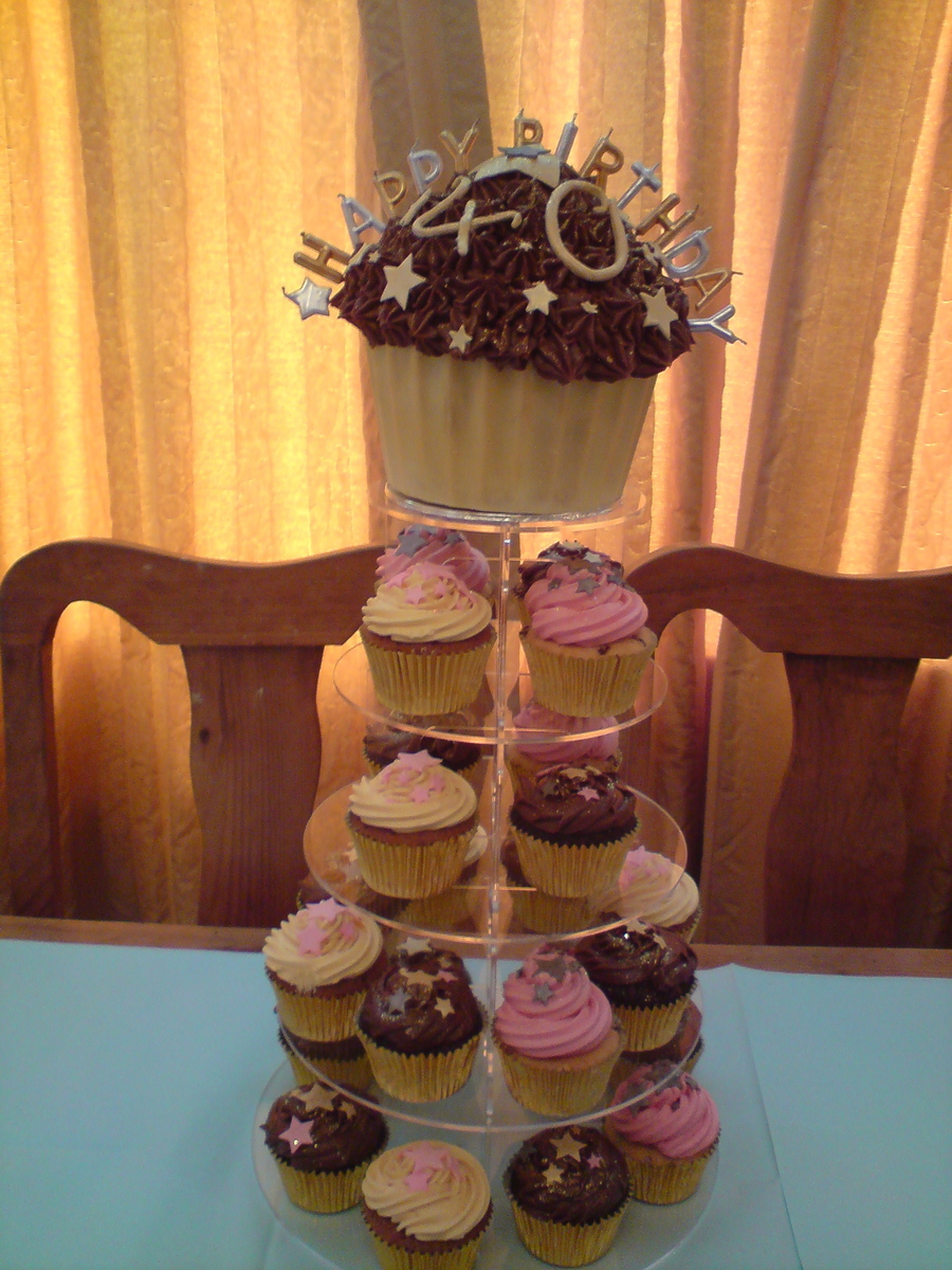 Giant Birthday Cupcakes - CakeCentral.com