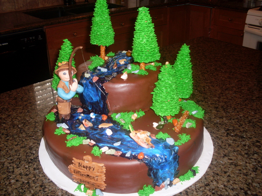 Fly Fishing Cake - CakeCentral.com