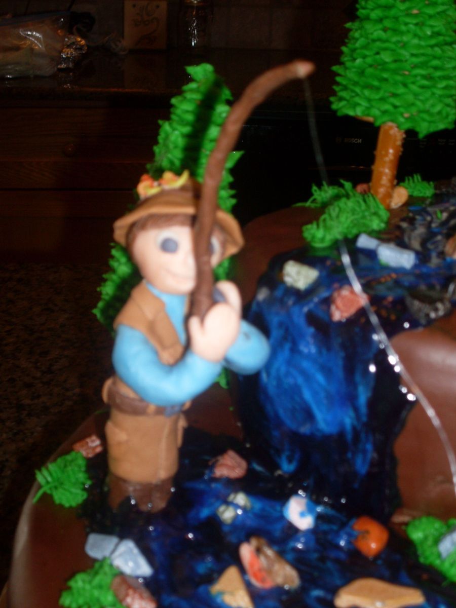Fly Fishing Cake - CakeCentral.com