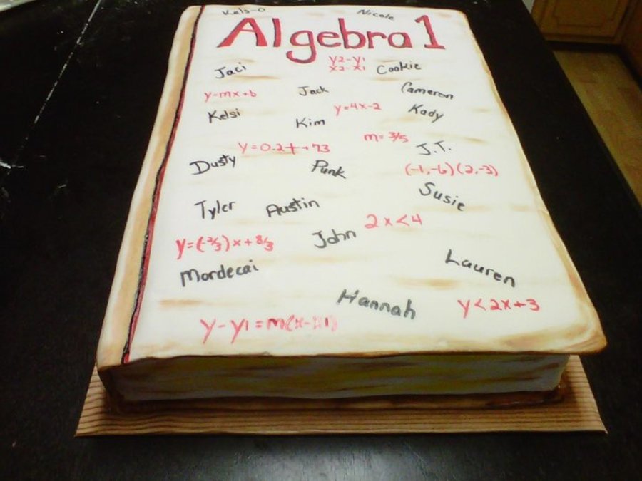 Algebra Class Cake - CakeCentral.com