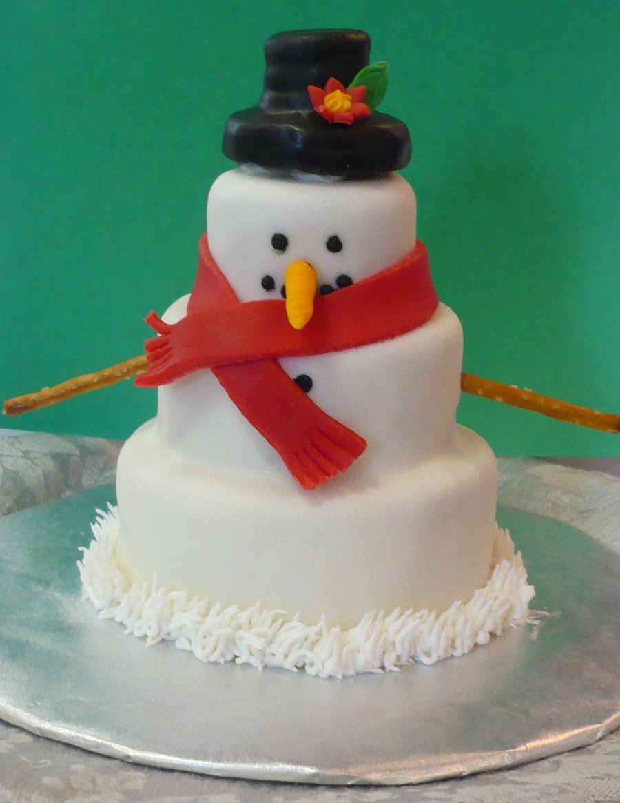 Snowman Cake - CakeCentral.com