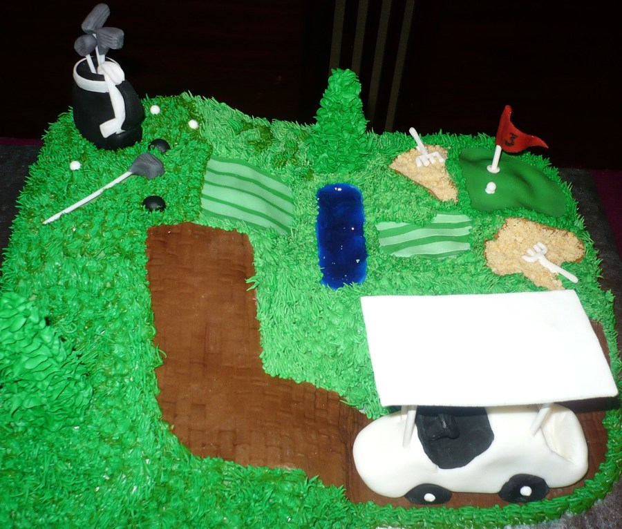 Golf Course Cake - CakeCentral.com