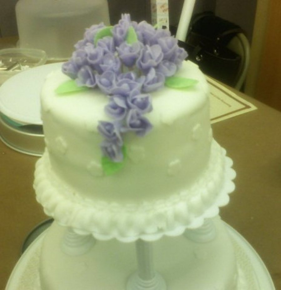 Fondant Tier Cake - CakeCentral.com