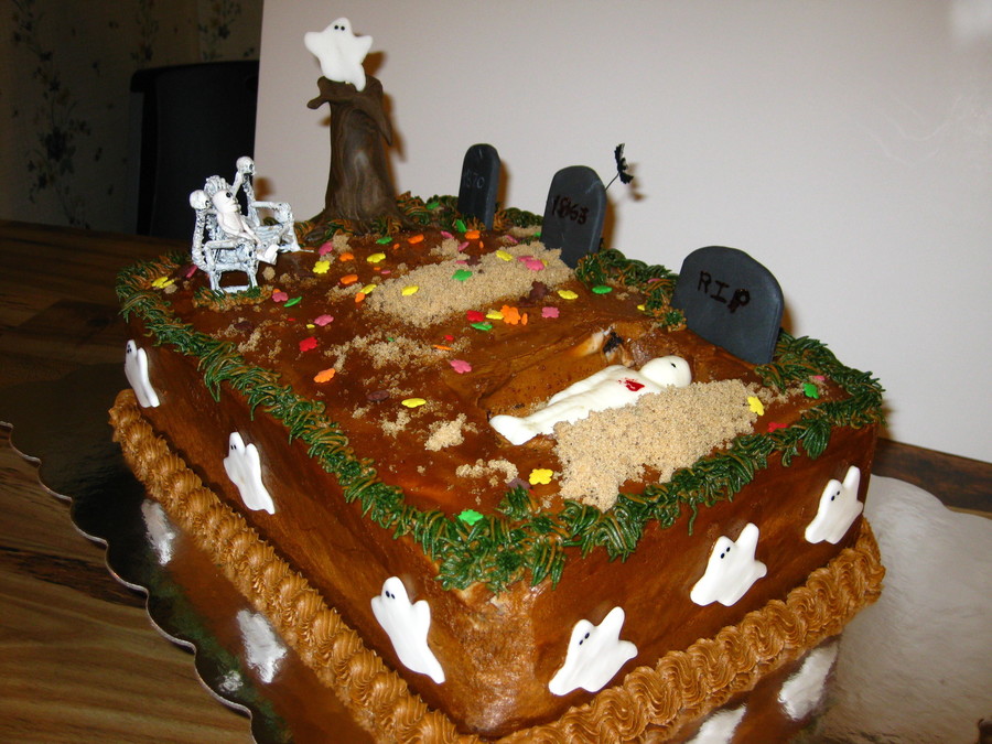 Graveyard Cake - CakeCentral.com