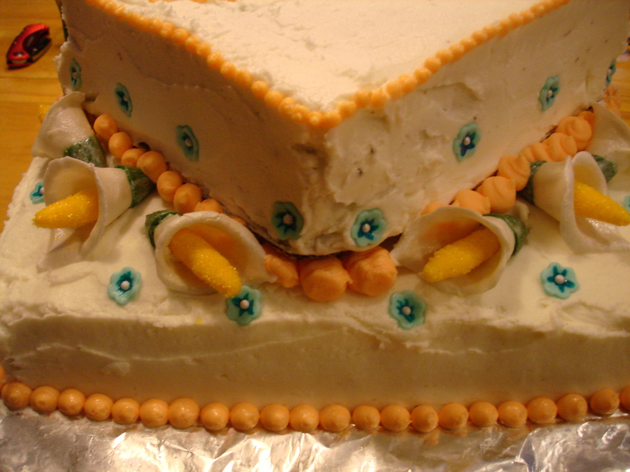 Square Birthday Cake - CakeCentral.com