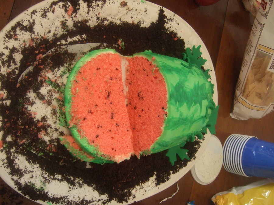 Watermelon Cake. - CakeCentral.com