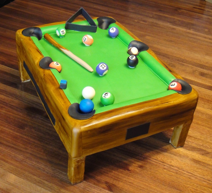 Billiard Table Cake - CakeCentral.com