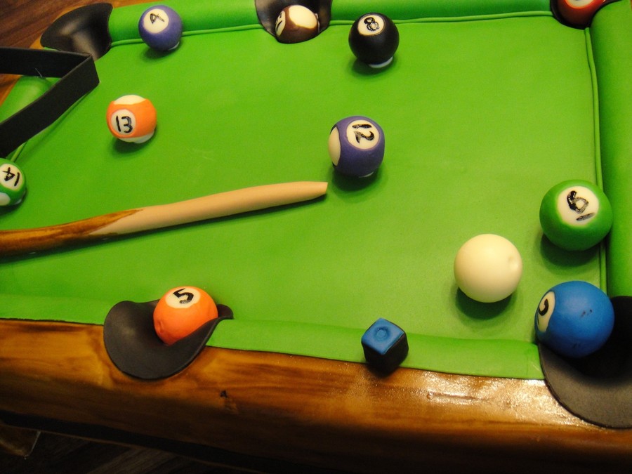 Billiard Table Cake - CakeCentral.com