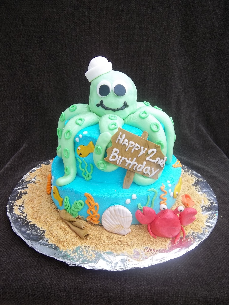 Octopus Birthday Cake - CakeCentral.com