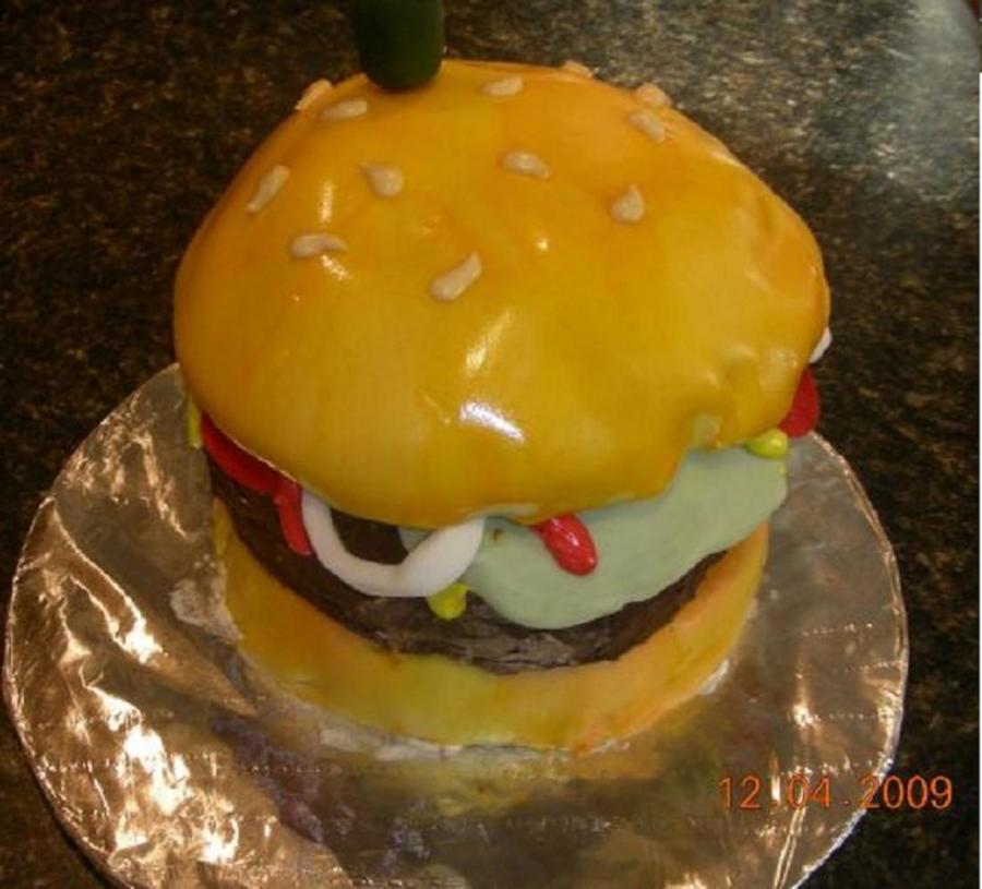 Burger Cake - CakeCentral.com