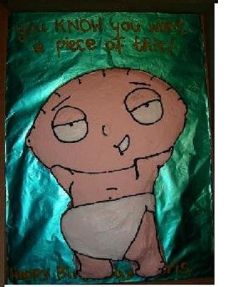 Chris' Stewie Griffin Cake - CakeCentral.com