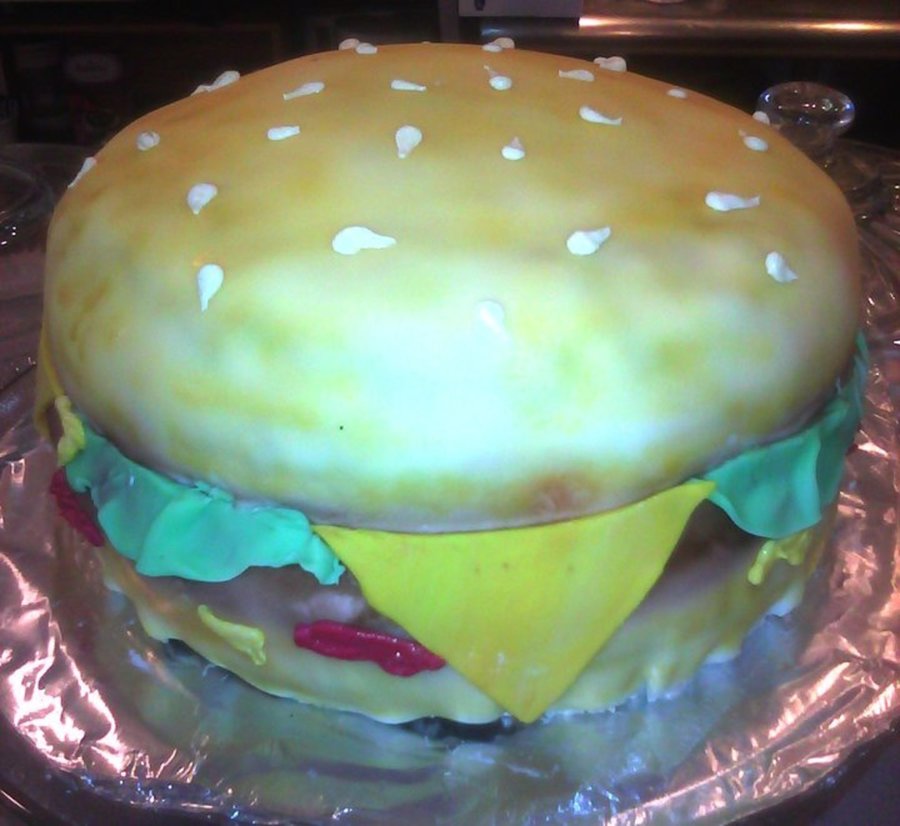 Cheeseburger Cheeseburger Cheeseburger - CakeCentral.com