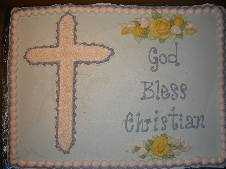 Communion Sheet Cake - CakeCentral.com