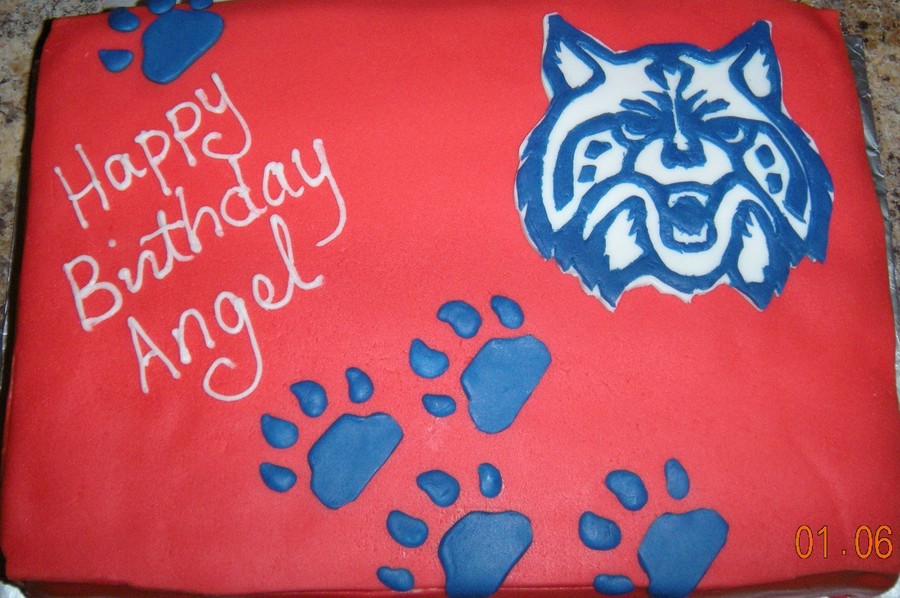 Arizona Wildcat Cake - CakeCentral.com