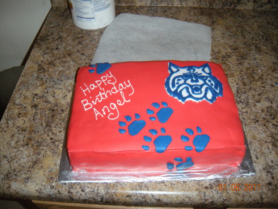 Arizona Wildcat Cake - CakeCentral.com