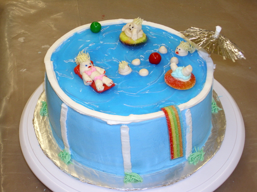 Swimming Pool Cake - CakeCentral.com