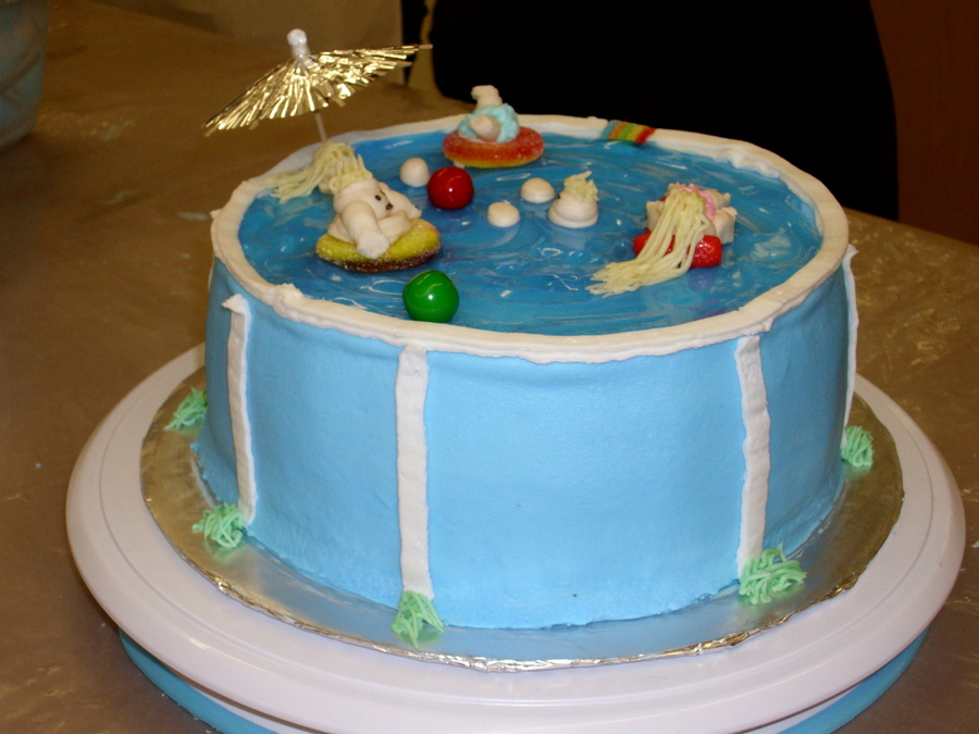 Swimming Pool Cake - CakeCentral.com