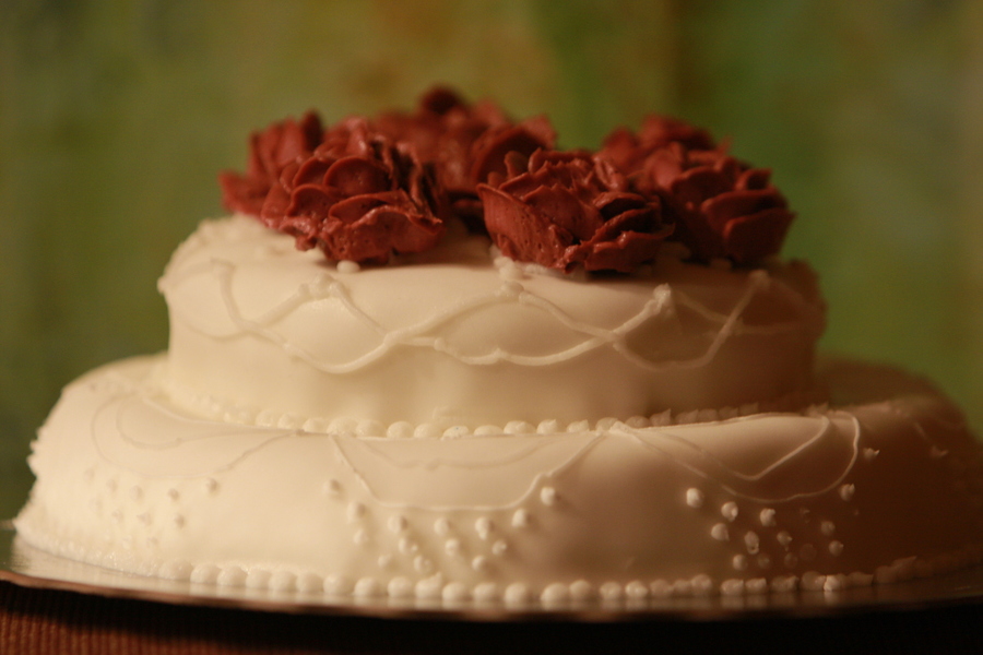 Practice Wedding Cake - CakeCentral.com