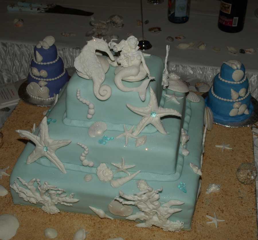 Sea Shell Wedding Cake - CakeCentral.com