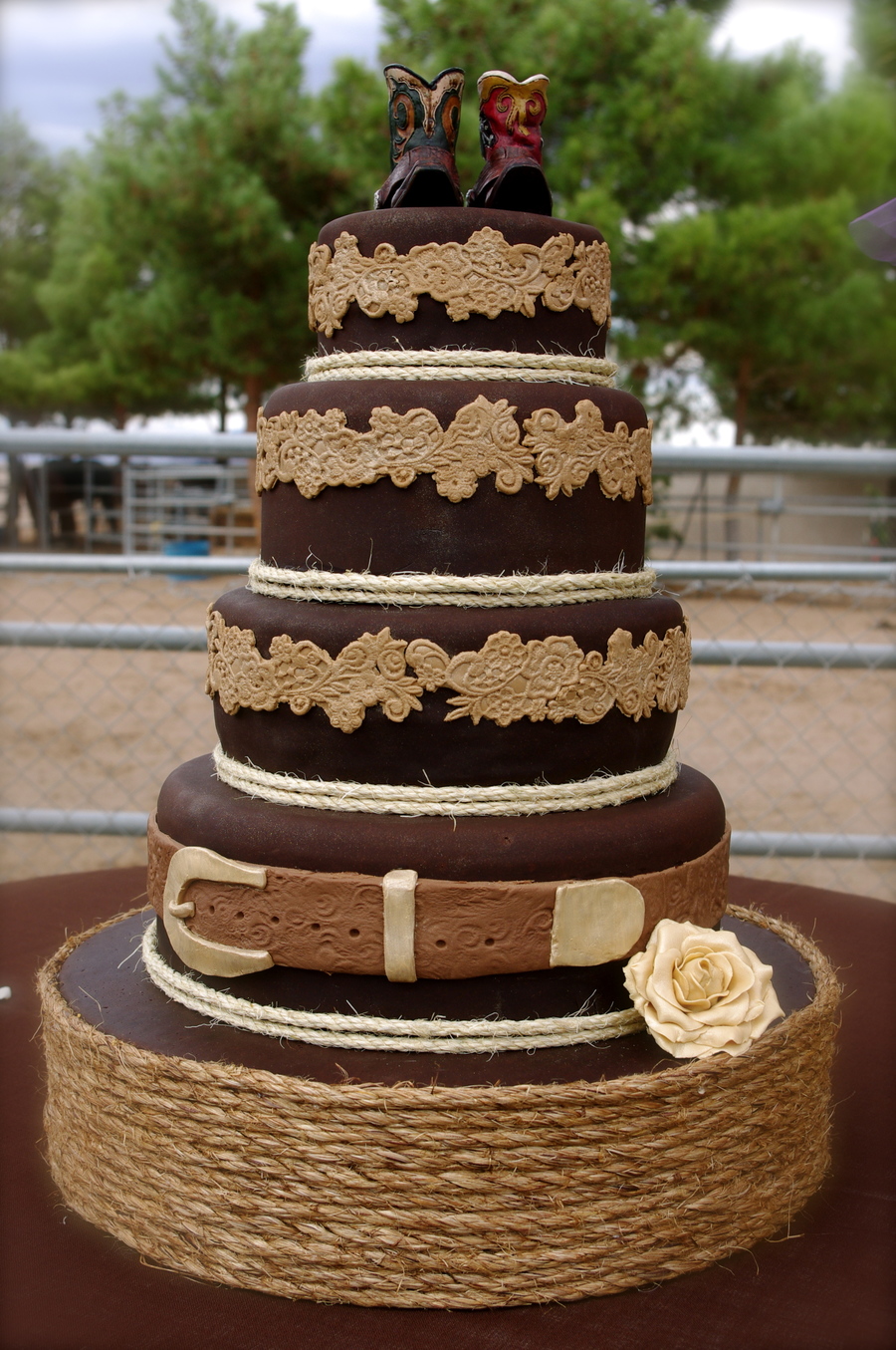 Western Wedding Cake. - CakeCentral.com
