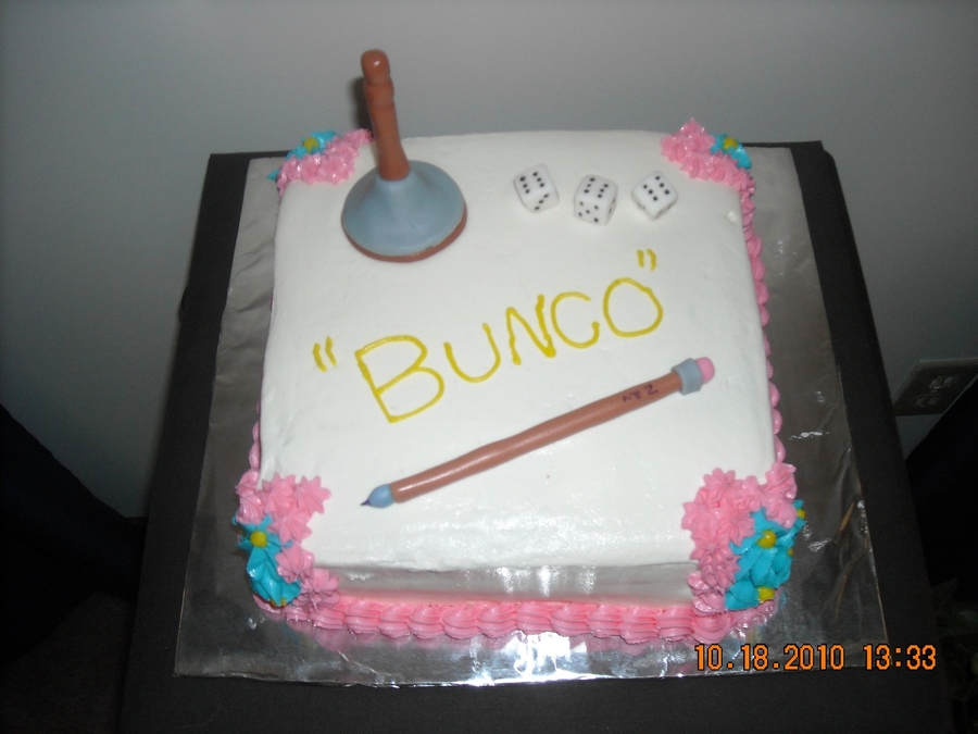 Bunco Cake - CakeCentral.com