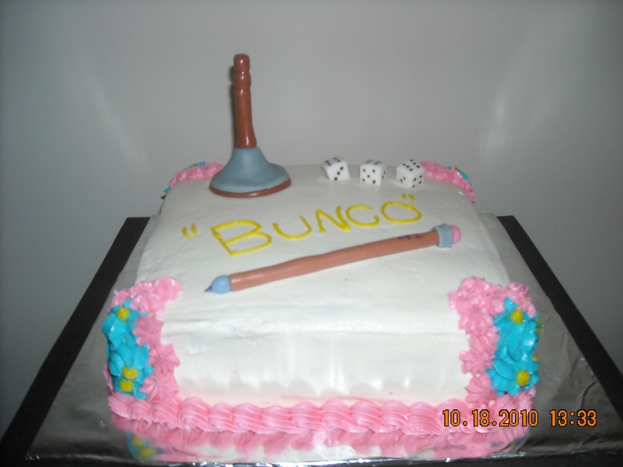 Bunco Cake - CakeCentral.com