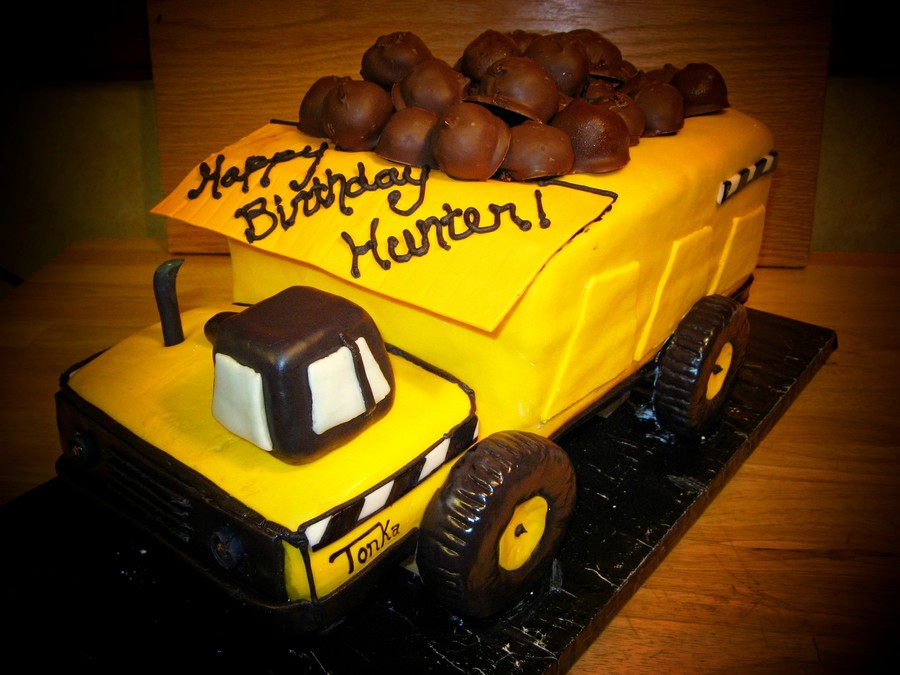 Tonka Dump Truck - CakeCentral.com