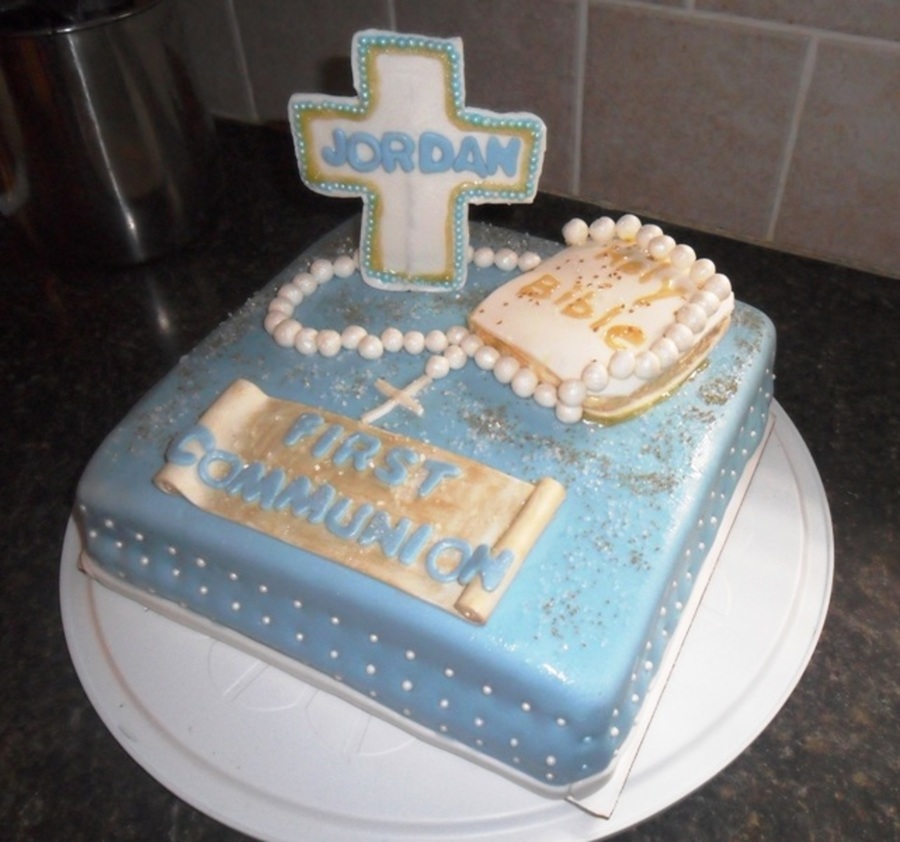 First Communion Cake - CakeCentral.com